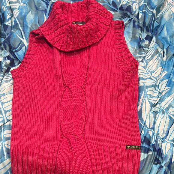 Parasuco | Sweaters | Parasuco Pink Cable Knit Sweater Vest Box A ...